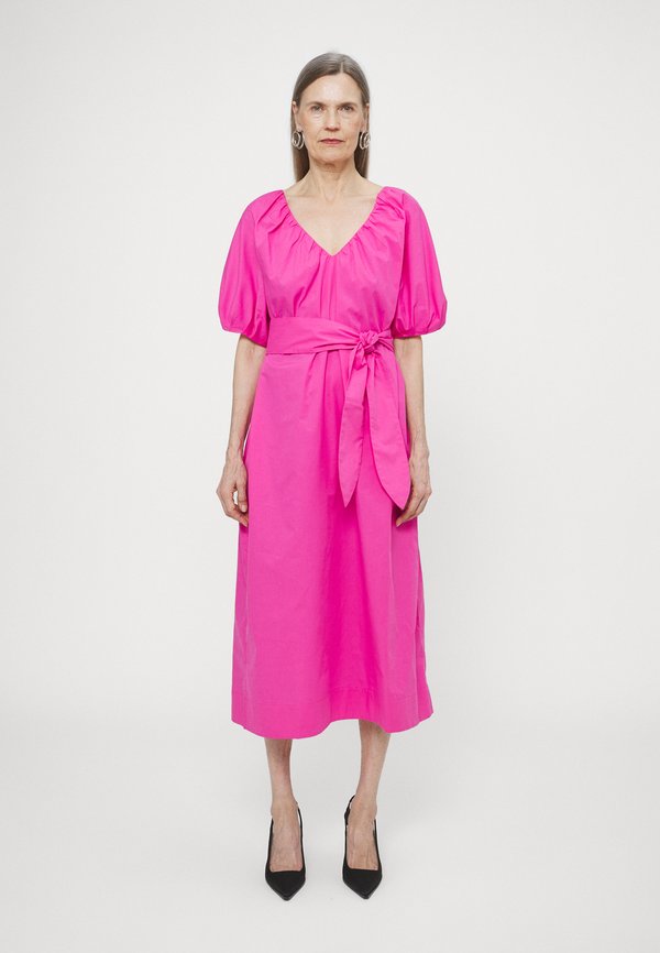 Polo Ralph Lauren BELTED SHORT SLEEVE OXFORD SHIRTDRESS - Blusenkleid - bath pink/pink - Zalando.de