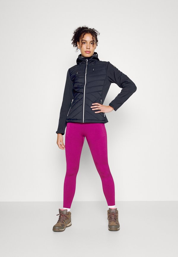 Hi-Tec RAVEN MID WP - Obuwie hikingowe - black/grape wine/czarny - Zalando.pl