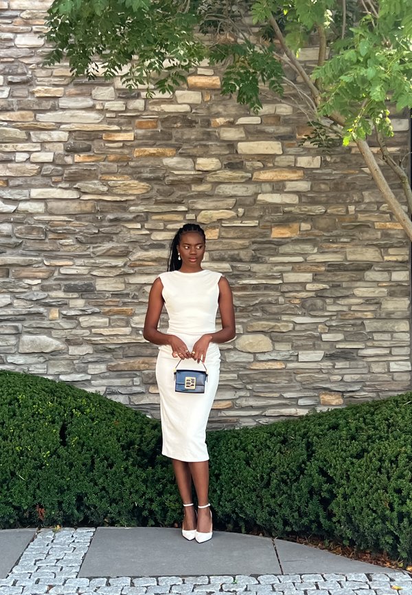 Mango Robe fourreau - écru/beige - ZALANDO.FR