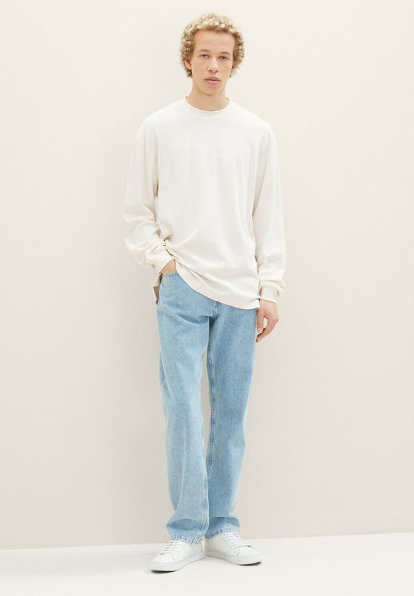 TOM TAILOR DENIM Jean droit - clean bleached blue denim/denim bleu ...