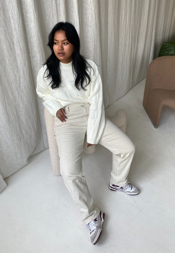 ARMEDANGELS MAIRAA UNDYED - Jeans Straight Leg - undyed/offwhite ...