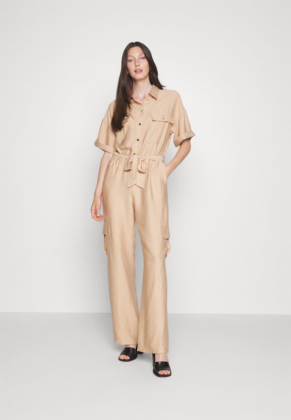 Zign Studio UTILITY WOVEN JS LENZING TENCEL - CARBON - Tuta jumpsuit ...