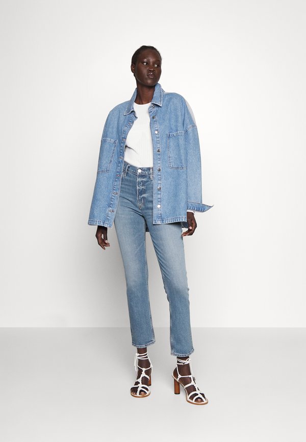 032c DOUBLE SHIFT PATCHWORK OVERSHIRT - Jeansjacke - light blue/hellblau - Zalando.at