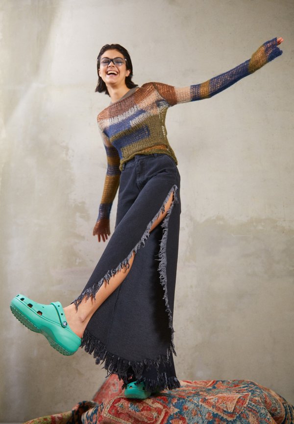 Crocs CLASSIC CRUSH - Slip-ins med klack - limeade/grön - Zalando.se
