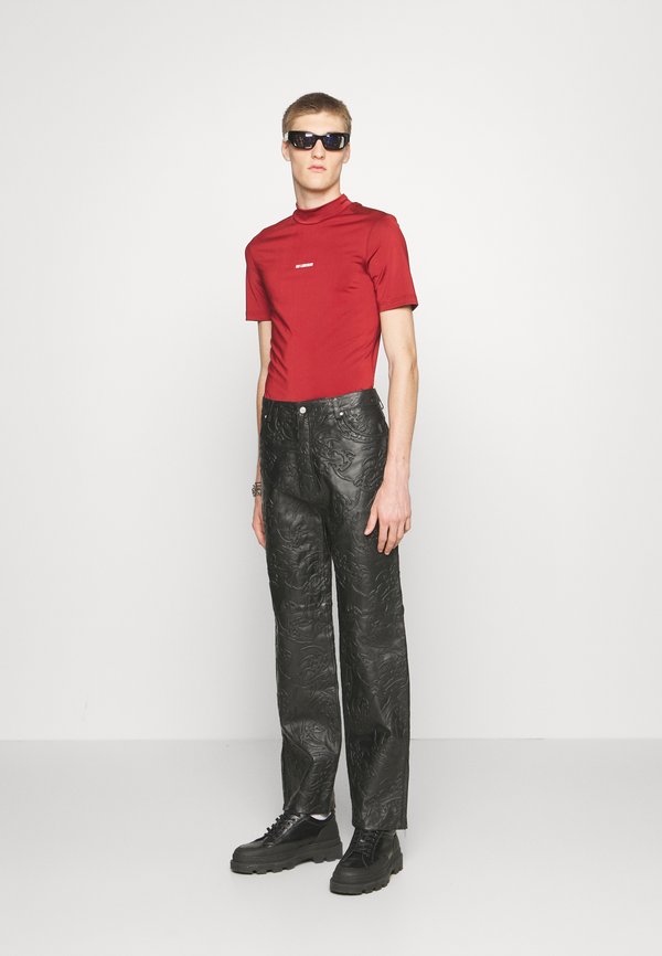 Diesel LOGO CHAIN BRACELET - Bracelet - silver-coloured/red/argenté ...