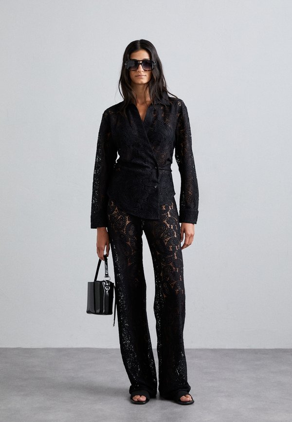 Norma Kamali BODYSUIT FAUX POCKETS - Blouse - black/noir - ZALANDO.FR