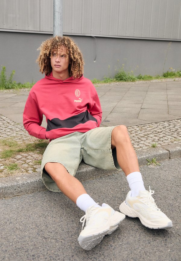 Puma POWER CAT HOODIE - Jersey con capucha - chocolate chip/marrón ...