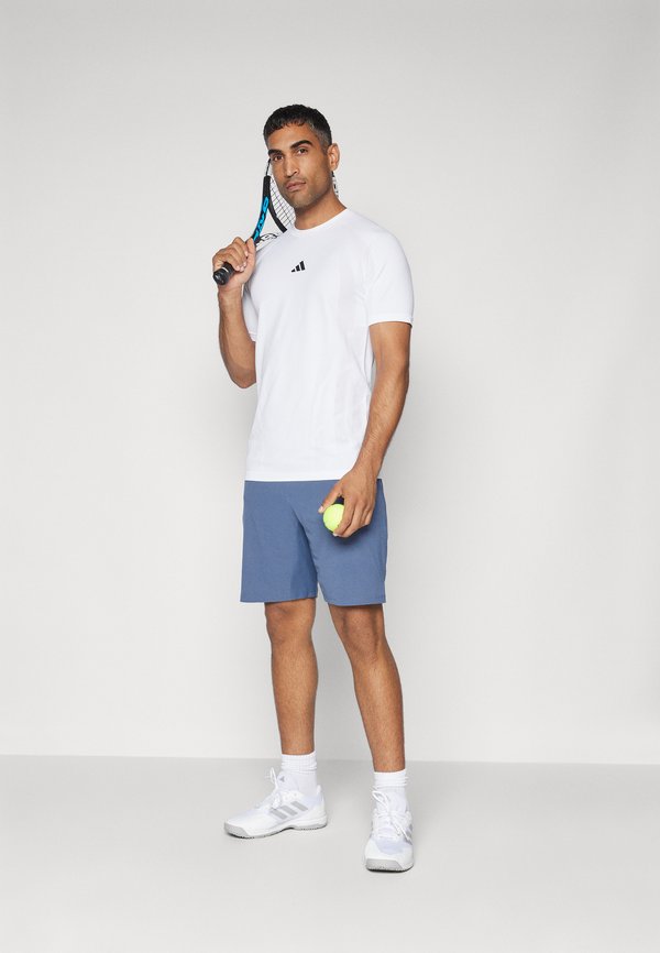 adidas Performance 3 STRIPES SHORT - kurze Sporthose - white/semi blue ...