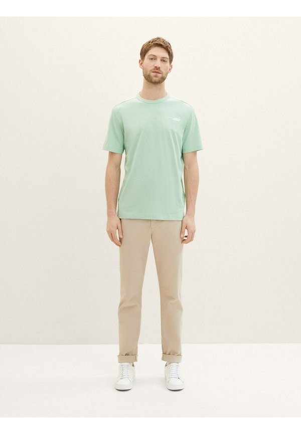 TOM TAILOR MIT STRUKTUR - T-Shirt basic - sky captain blue/dunkelblau ...