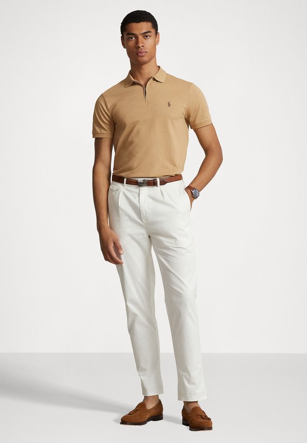 Polo Ralph Lauren CUSTOM SLIM FIT MESH POLO SHIRT - Polo - herbal milk/écru - ZALANDO.FR
