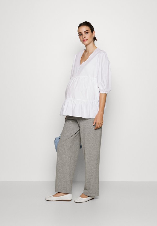 MAMALICIOUS MLMERCY 3/4 WOVEN TUNIC - Tunica - english manor/blu ...