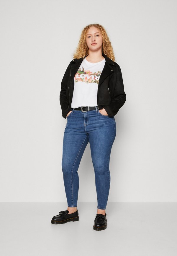 Levi's® Plus 721™ HIGH RISE SKINNY - Skinny džíny - blue wave rinse ...