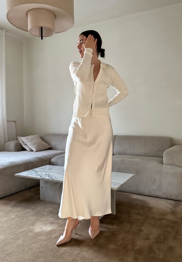 Mango DELAO - Gilet - écru - ZALANDO.CH