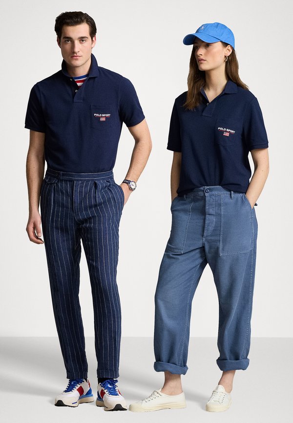 Polo Sport Ralph Lauren CLASSIC FIT POLO SPORT RUGBY SHIRT UNISEX - Piké - cruise navy/white ...