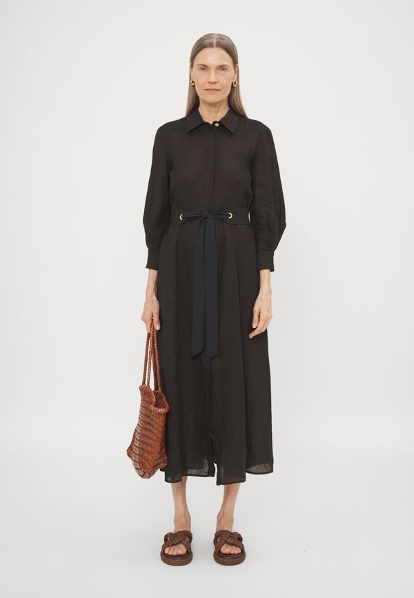 Polo Ralph Lauren COLLAR SHORT SLEEVE DAY DRESS - Strickkleid - hunter navy/blau - Zalando.de