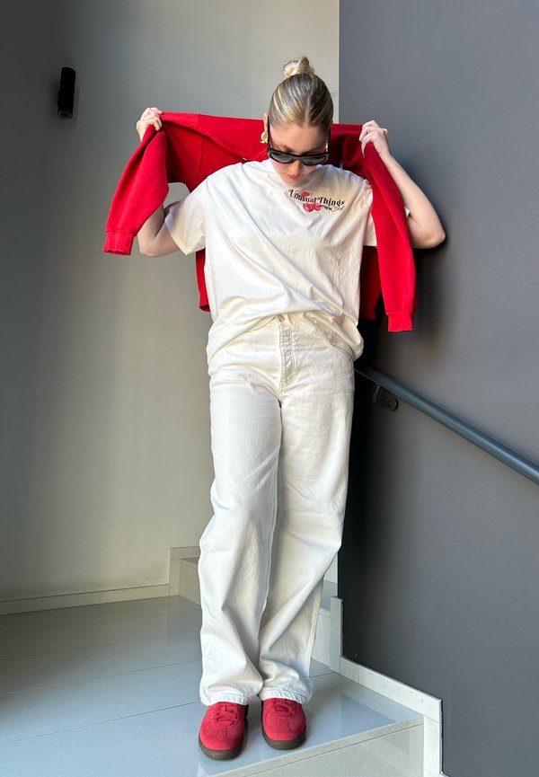 Puma PALERMO UNISEX - Sneakers laag - club red/club navy/donkerblauw ...