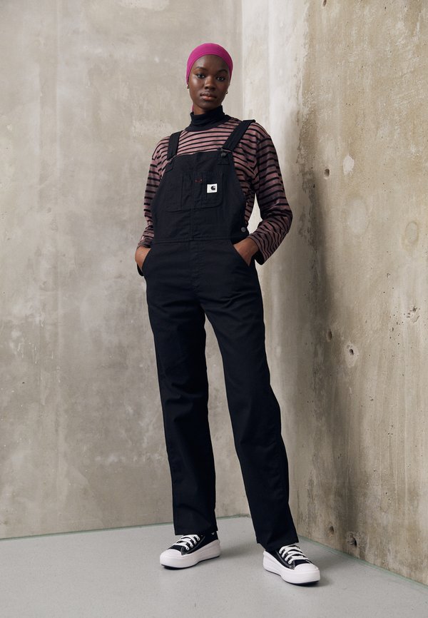 Vans GROUND WORK OVERALL - Latzhose - black/schwarz - Zalando.de