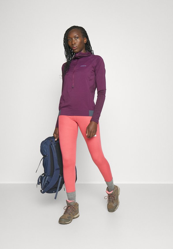 HI-TEC RAVEN MID WP - Trekingové boty - black/grape wine/černá - Zalando.cz