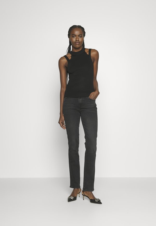 maje LILIONA - T-shirt med print - noir/svart - Zalando.se