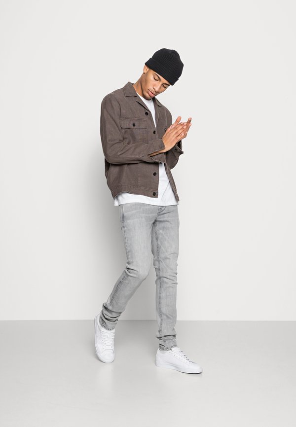 Replay ANBASS HYPERFLEX REUSED - Jean slim - super light grey/denim ...