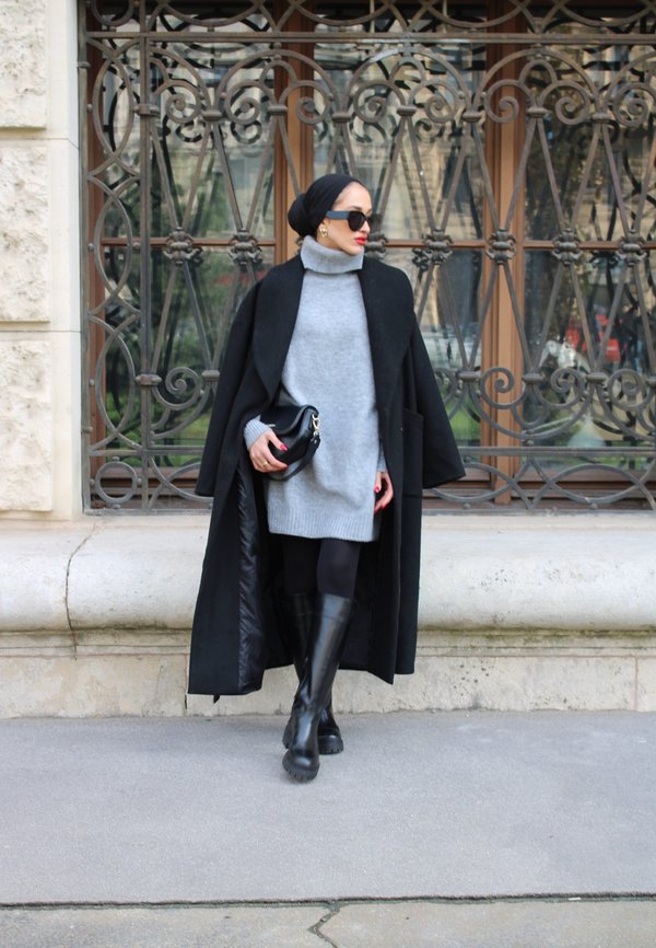 BOSS REBBY - Kozaki na platformie/czarny - Zalando.pl