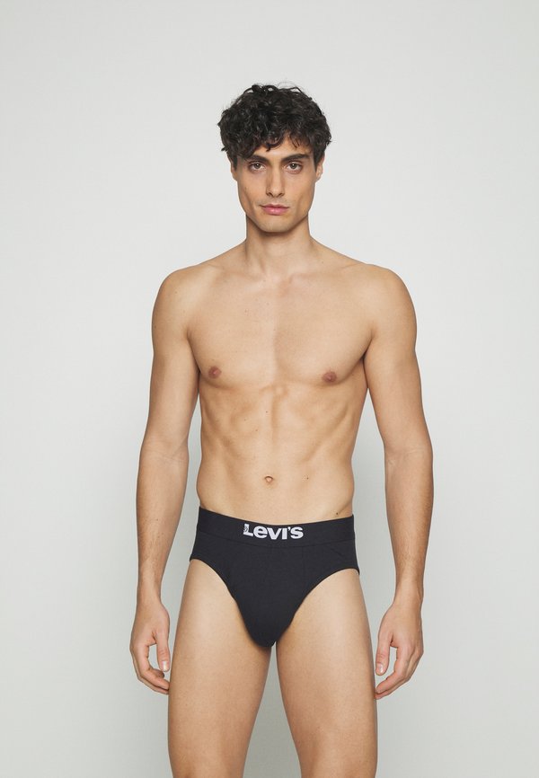 Levi's® MEN SOLID BASIC BRIEF 4 PACK - Slip - black/noir - ZALANDO.FR