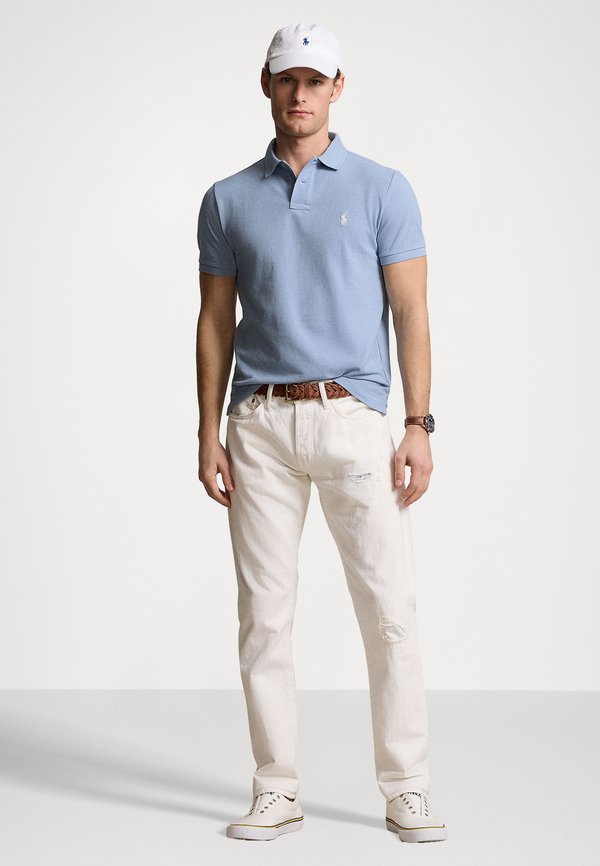 Polo Ralph Lauren SLIM FIT MESH POLO SHIRT - Poloshirt - new iris blue/blau - Zalando.de