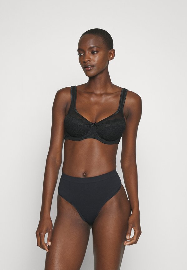 Organic Basics SMOOTH THONG - String - black/schwarz - Zalando