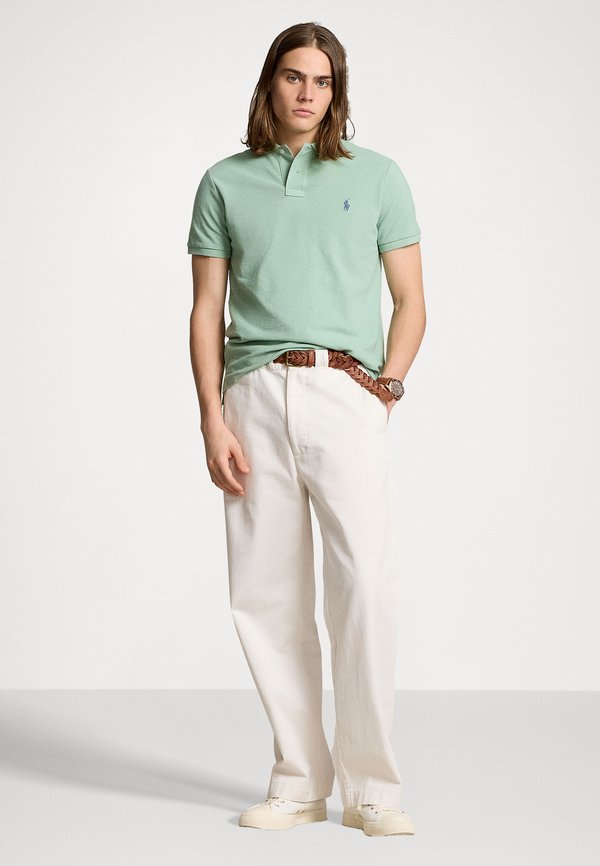 Polo Ralph Lauren CUSTOM SLIM FIT MESH POLO SHIRT - Polo - herbal milk/écru - ZALANDO.FR
