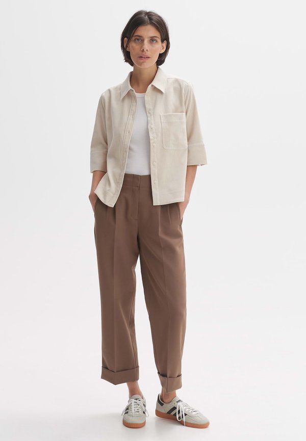 Opus KURZARM FILALIA - Hemdbluse - white/weiß - Zalando.de
