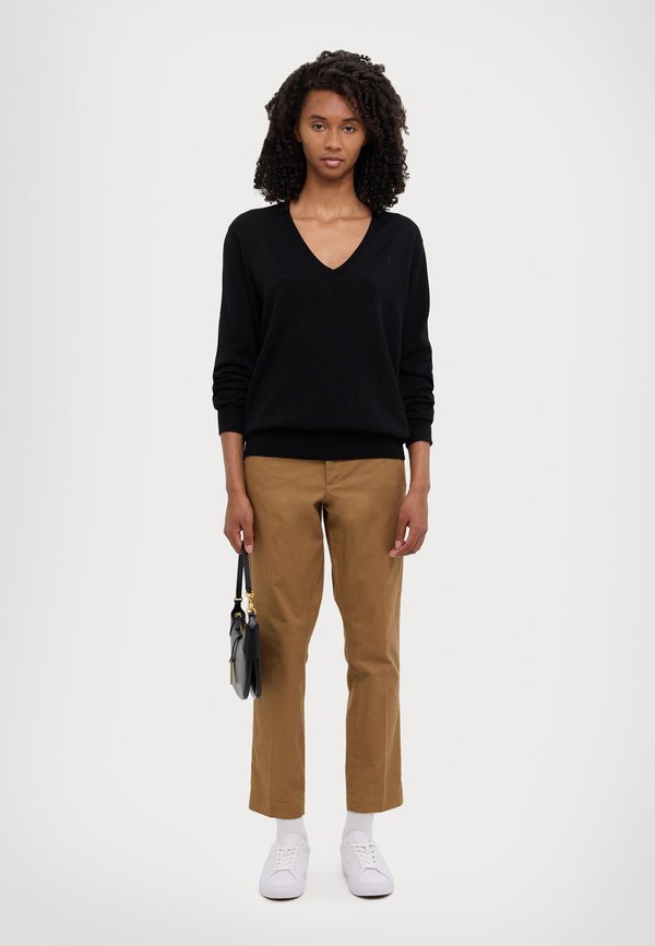 Polo Ralph Lauren CROPPED SLIM FIT TWILL CHINO TROUSER - Chinos - newport navy/dark blue ...