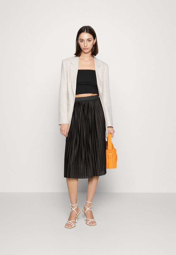 La Strada Unica PENNY PIN STRIPED - Kort kappa / rock - medium grey ...