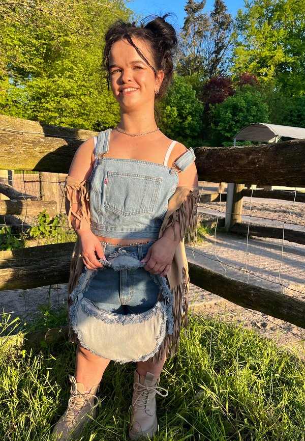 Levi's® SHELLSEA OVERALL - Top - hey friend/light-blue denim - Zalando.ie