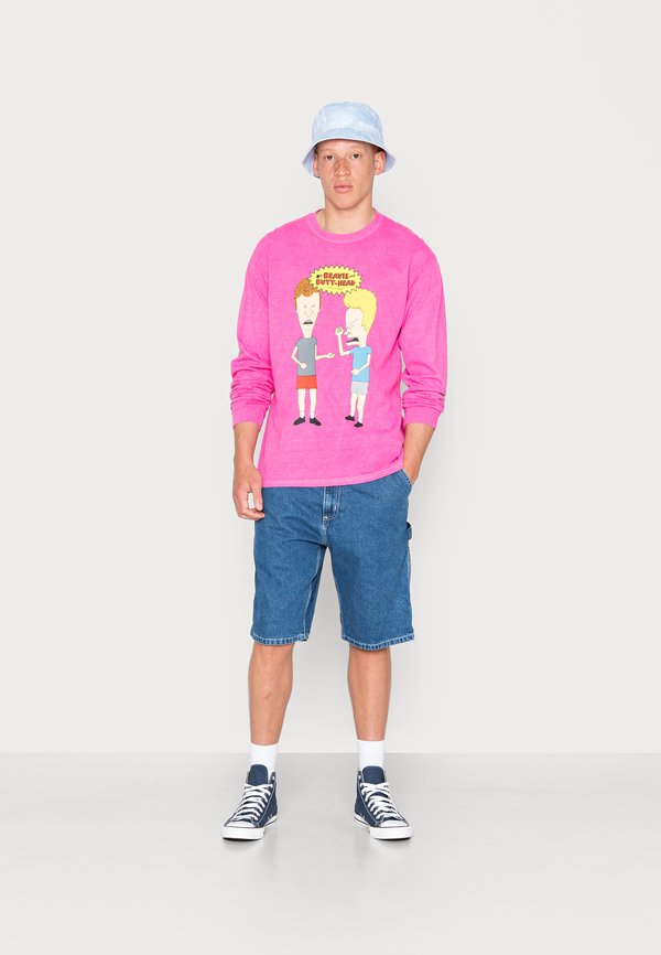 Carhartt WIP BRANDON - Denim shorts - blue stone washed/stone blue ...