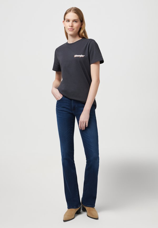 Wrangler Bootcut jeans - raven/blauw denim/bluedenim - Zalando.nl