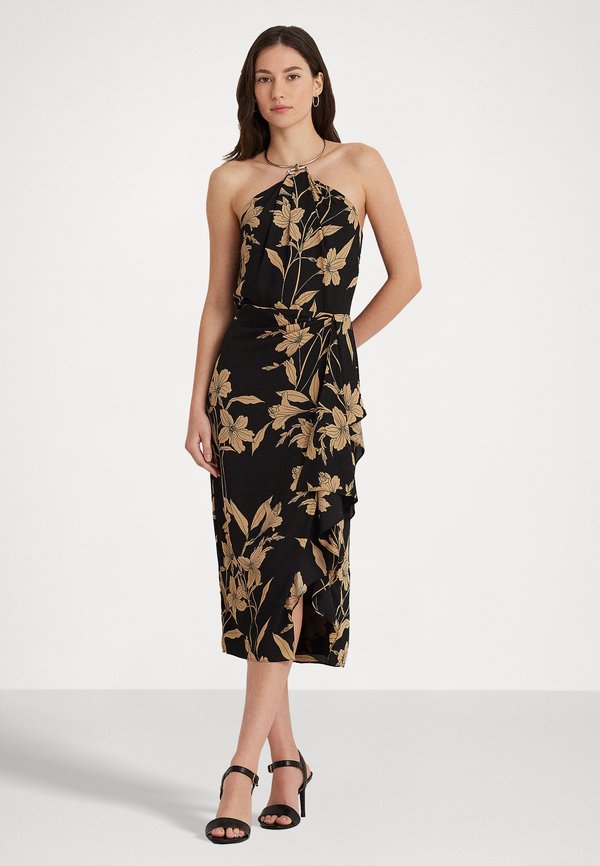 Polo Ralph Lauren COLLAR SHORT SLEEVE DAY DRESS - Strickkleid - hunter navy/blau - Zalando.de