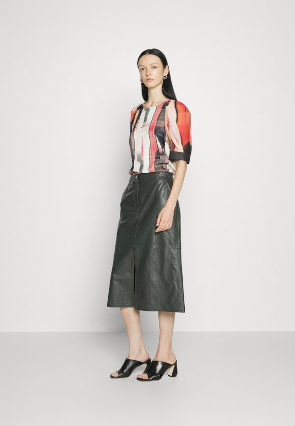 DAY Birger et Mikkelsen BEN CROCO - Jupe crayon - khaki/kaki - ZALANDO.FR