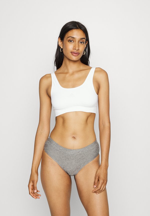 Adidas Sportswear Scooped Bralette Removable Cookies Bustier White
