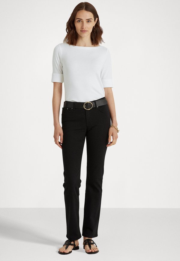 Lauren Ralph Lauren STRETCH COTTON BOATNECK TEE - Basic T-shirt - green ...