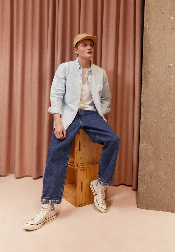 Carhartt WIP MADISON - Camicia - white/black/bianco - Zalando.it