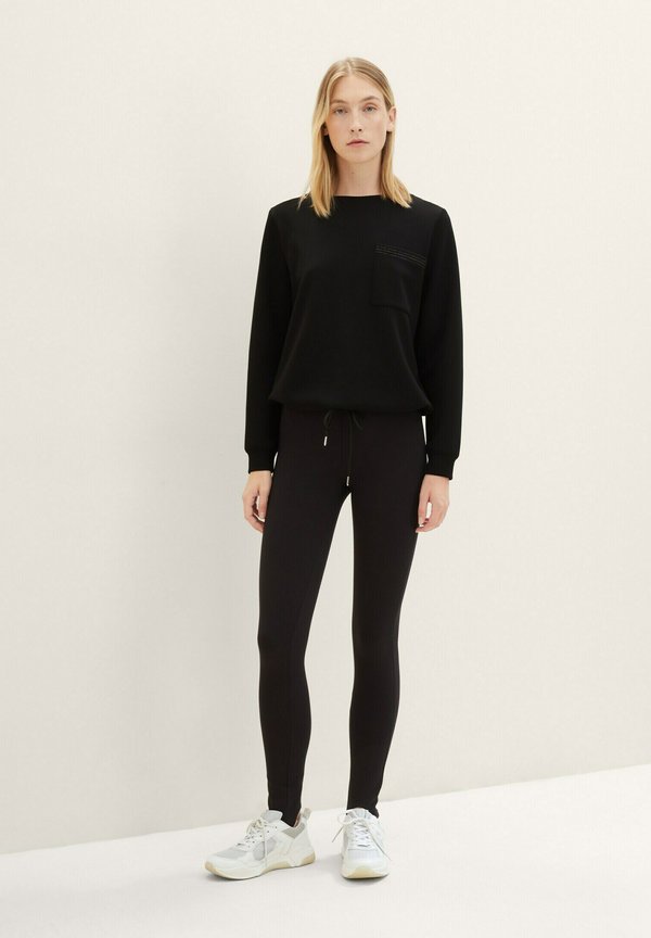 TOM TAILOR DENIM BASIC - Sweatshirt - deep black/schwarz - Zalando.at