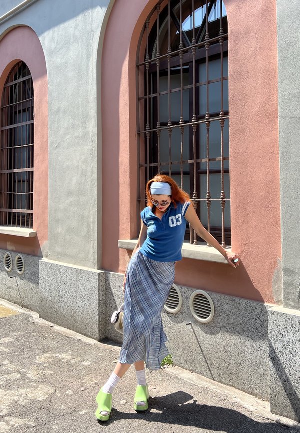 Crocs SPLASH GLOSSY STRAPPY - Badesandale - moon jelly/flieder - Zalando.at