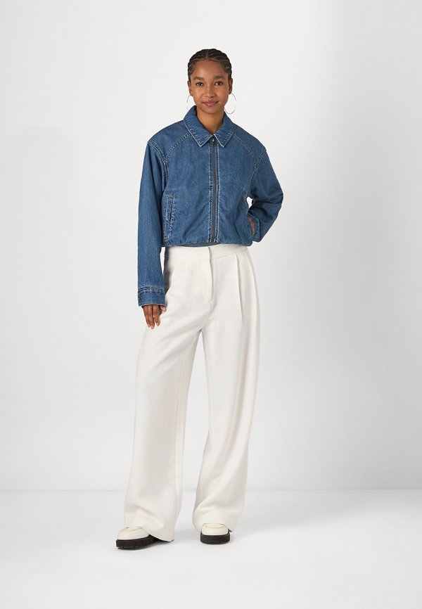 Levi's® INGRID SHRUNKEN JACKET - Bomberjacke - cause and effect/blue ...