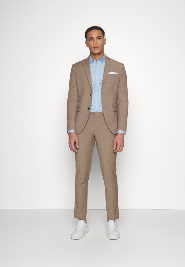 Lindbergh PLAIN MENS SUIT - Traje - beige mel/beige jaspeado - Zalando.es