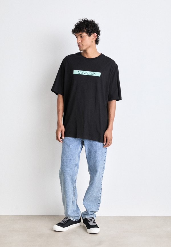 AllSaints BIGGY CREW - T-shirt imprimé - jet black/noir - ZALANDO.CH