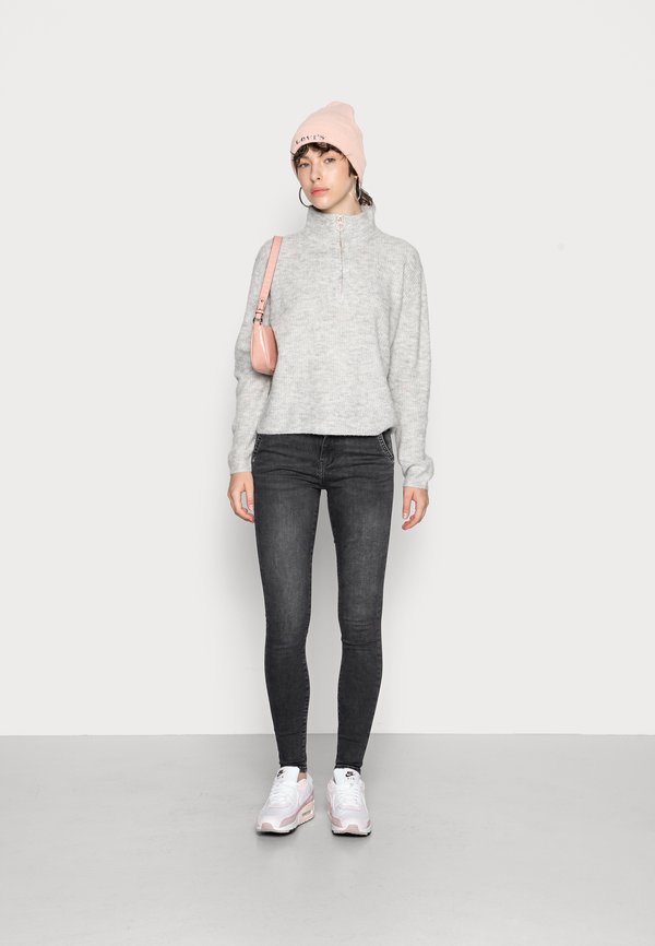 ONLY ONLPOWER LIFE MID PUSH UP - Jeans Skinny Fit - grey denim - Zalando.ch ONLY ONLPOWER LIFE MID PUSH UP - Jeans Skinny Fit - grey denim - Zalando.ch
