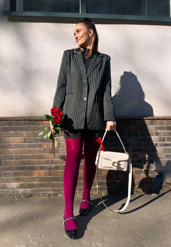 Calzedonia 50 DEN - Strumpbyxor - rot dark red/mörkröd - Zalando.se