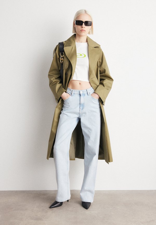 Levi's® SLACKER TRENCH - Classic coat - nightwatch blue/blue denim ...