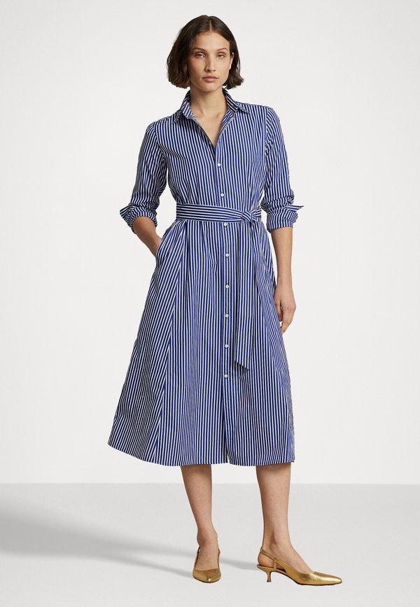 Lauren Ralph Lauren CIAN SHORT SLEEVE DAY DRESS - Blusenkleid - white/offwhite - Zalando.at