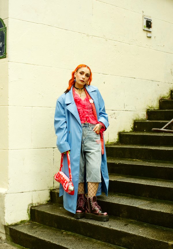 Ed Hardy BORN WILD - Džínové kraťasy - bleach/bělený denim - Zalando.cz